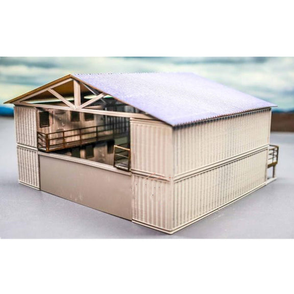 HO Scale Model Of A Container Building – HobbyistHaven